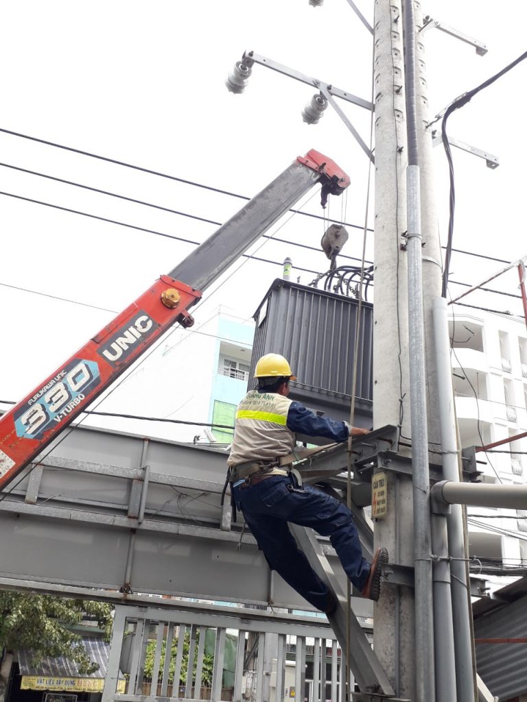 Two Pole Mounted Transformer